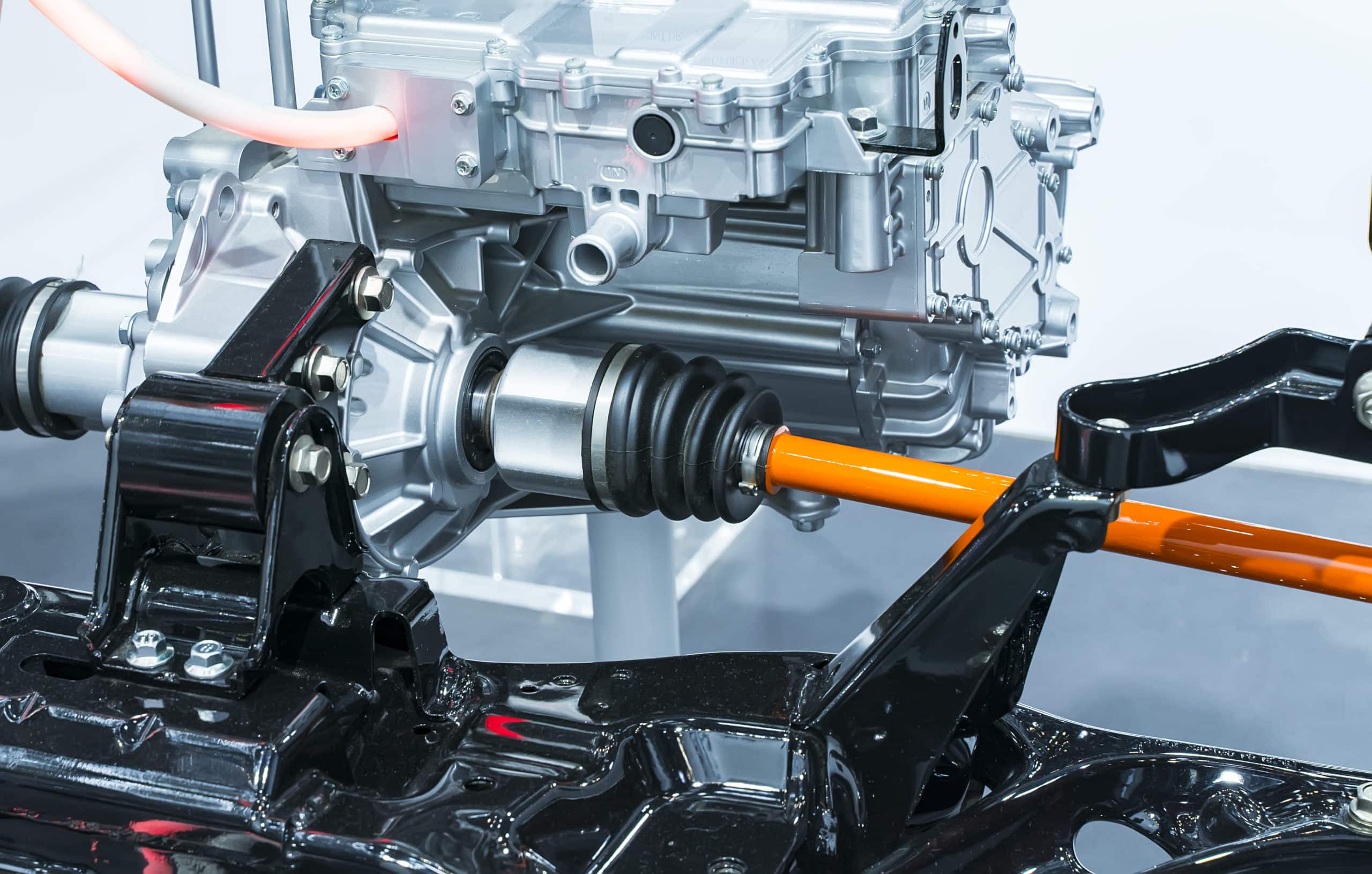 electric system of eco car front engine Automotive part concept - Test ...