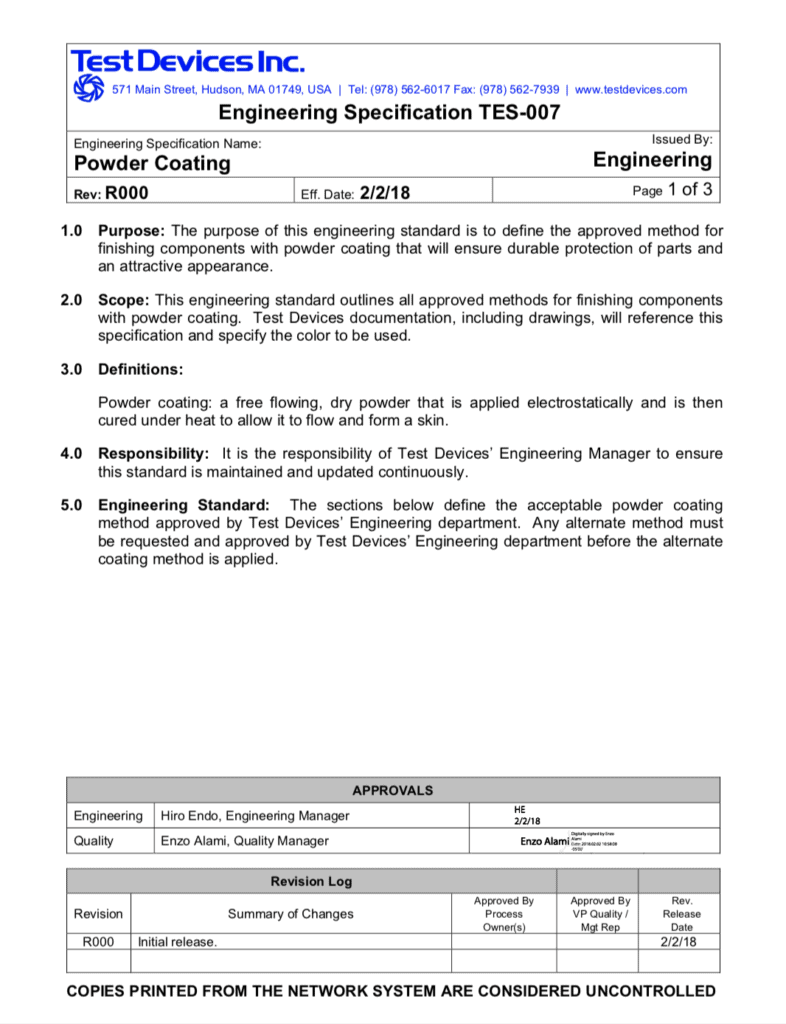 Supply Chain Document Hub - Test Devices by SCHENCK